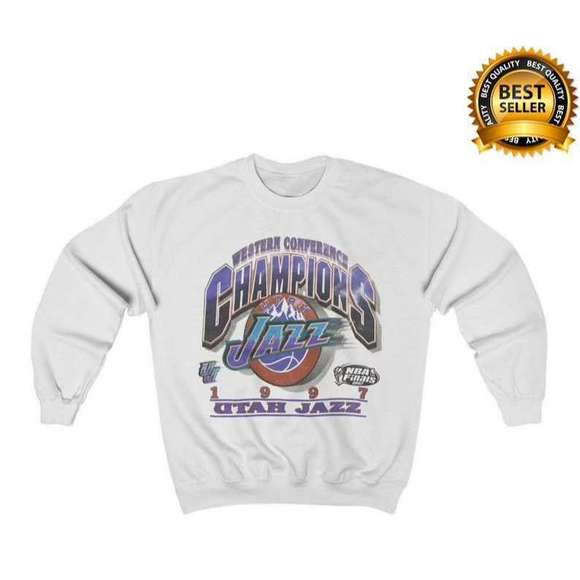 Gildan | Shirts | Utah Jazz Logo Sweatshirt | Poshmark